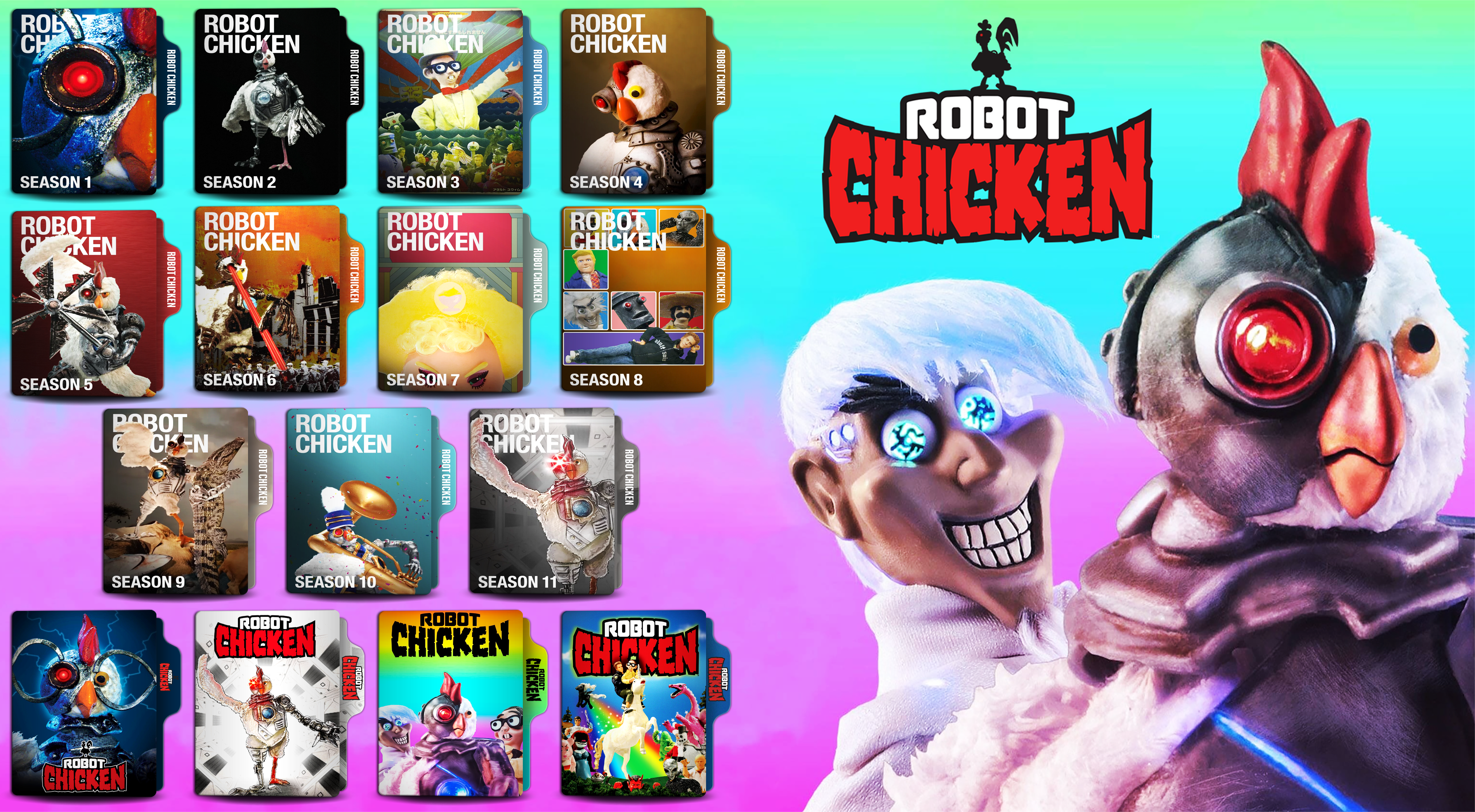 Robot Chicken 2005 Folder Icon By Mamadnobarii On Deviantart