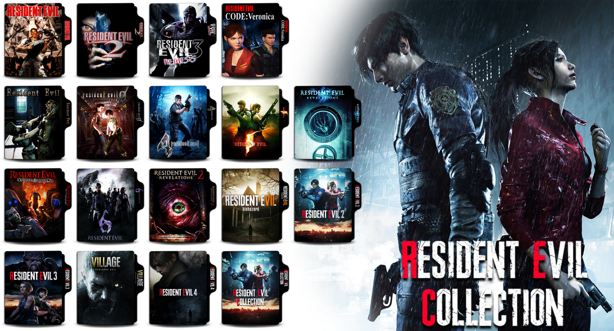 Resident Evil Game Collection Folder Icon by MamadNobarii on DeviantArt