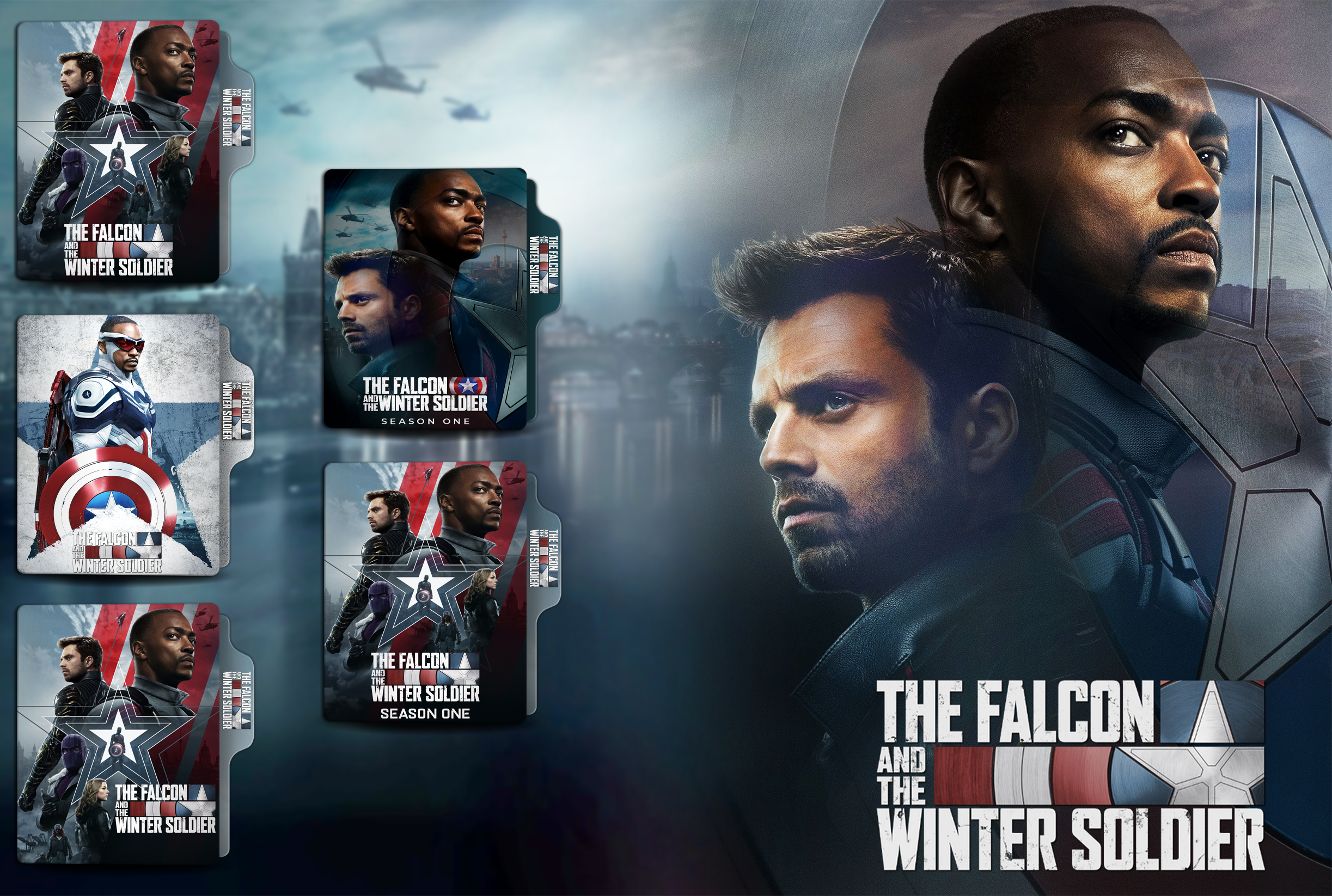 The Falcon and the Winter Soldier Folder Icon by MamadNobarii on DeviantArt