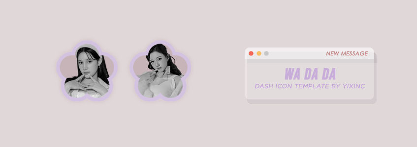 WA DA DA: dash icon template ! by yixinc on DeviantArt
