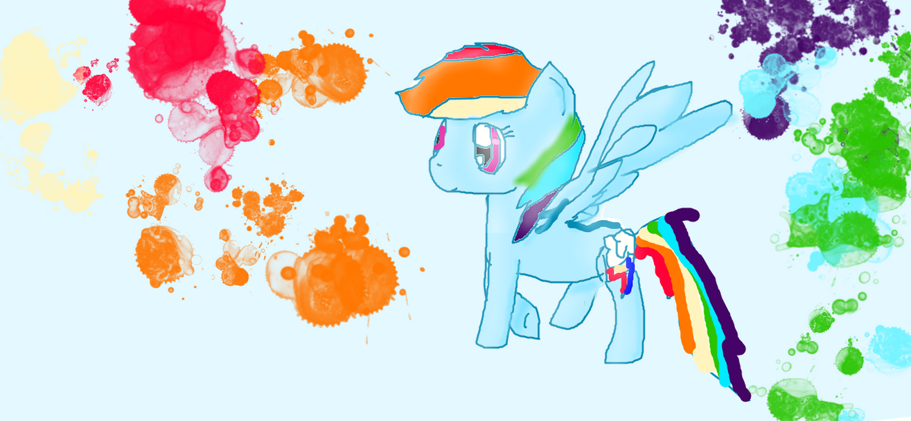 Rainbow Dash Paint By Rainbowdashartist On Deviantart