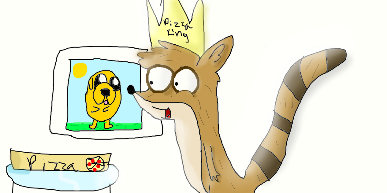 Rigby Pizza King by RainbowDashArtist on DeviantArt
