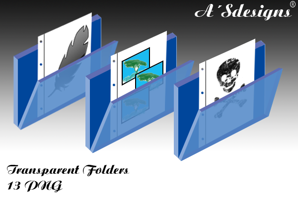 Transparent folders by ooASDoo on DeviantArt