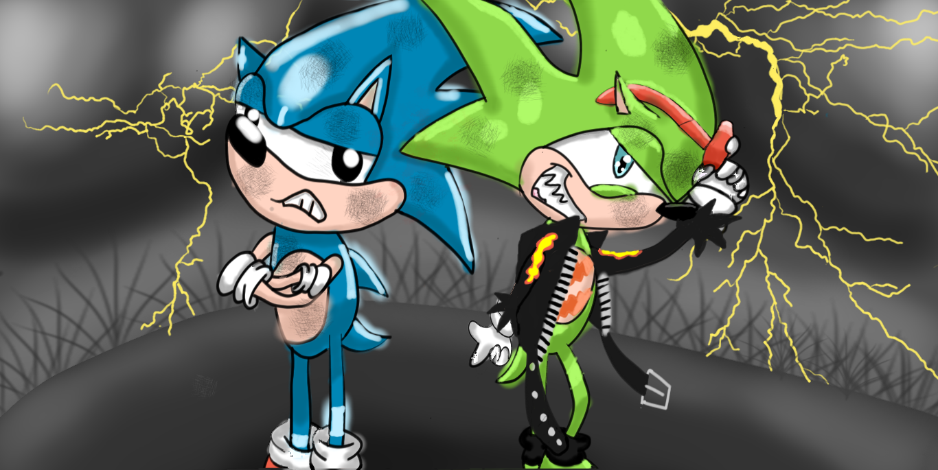 Sonic And Scourge by tepigblaze on DeviantArt