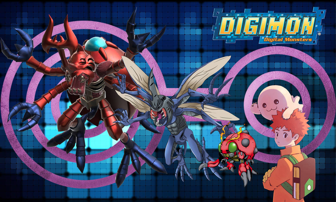 Tentamon's Digivolution Wallpaper V2 by Maximum12567 on DeviantArt