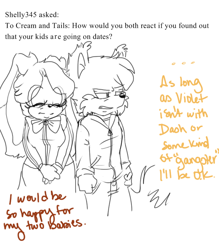 ASK:Tails and Cream by CandiCindy on DeviantArt