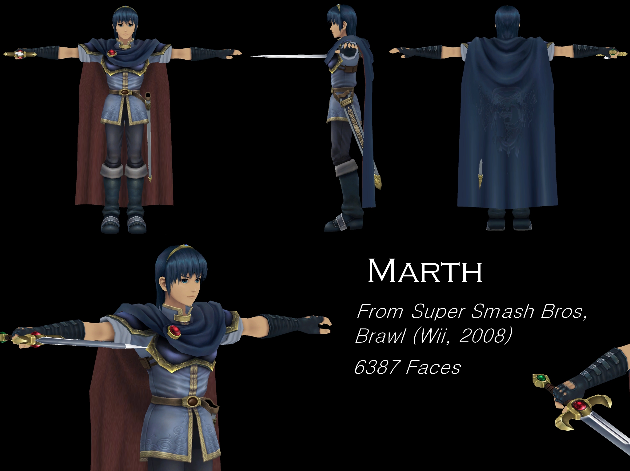 Marth Melee Face