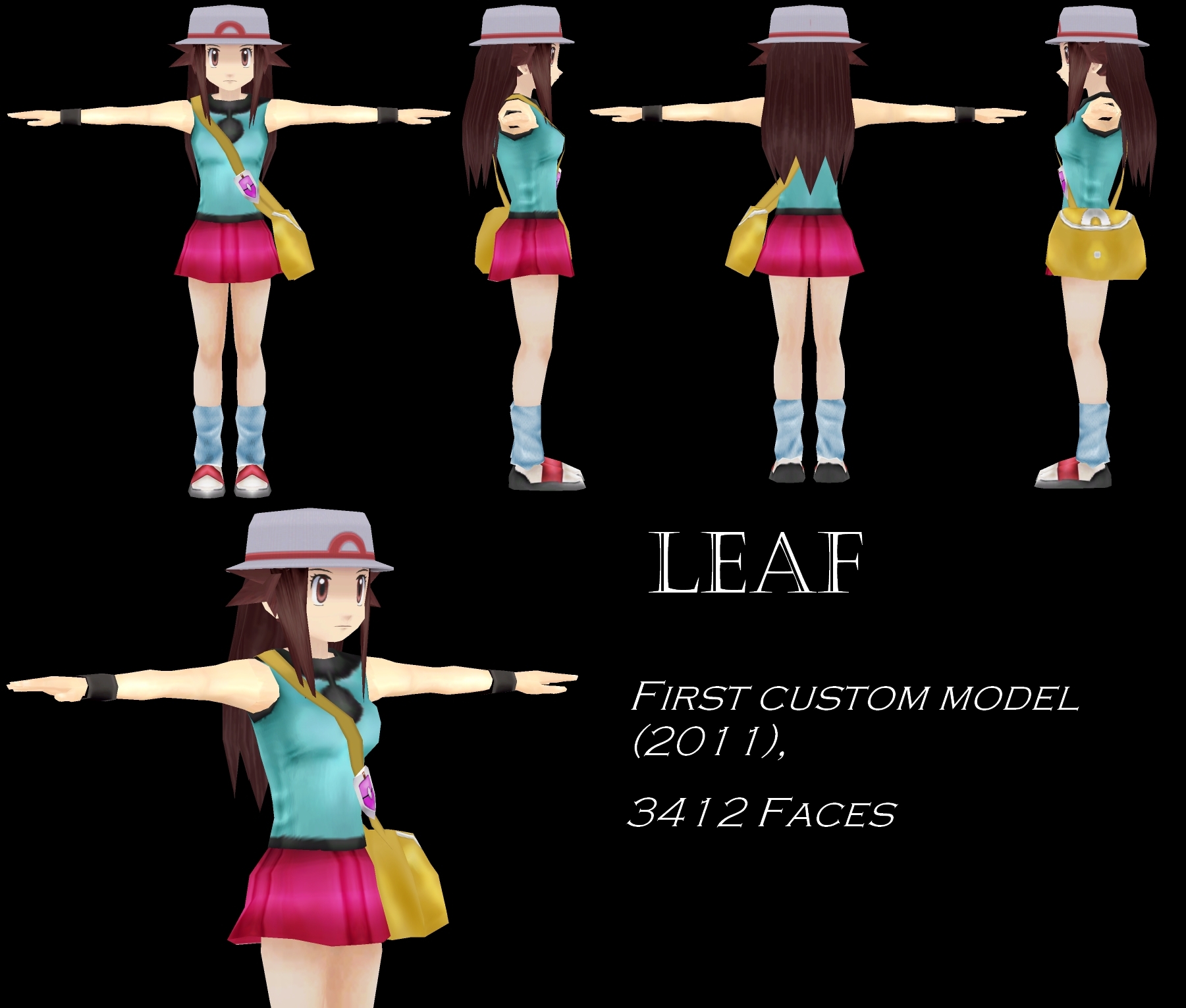Leaf, my first custom model by Vert092 on DeviantArt