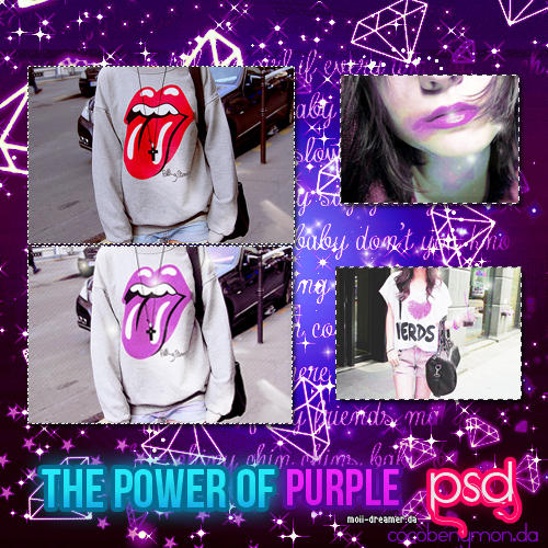The Power of Purple PSD by FixALittleDream on DeviantArt