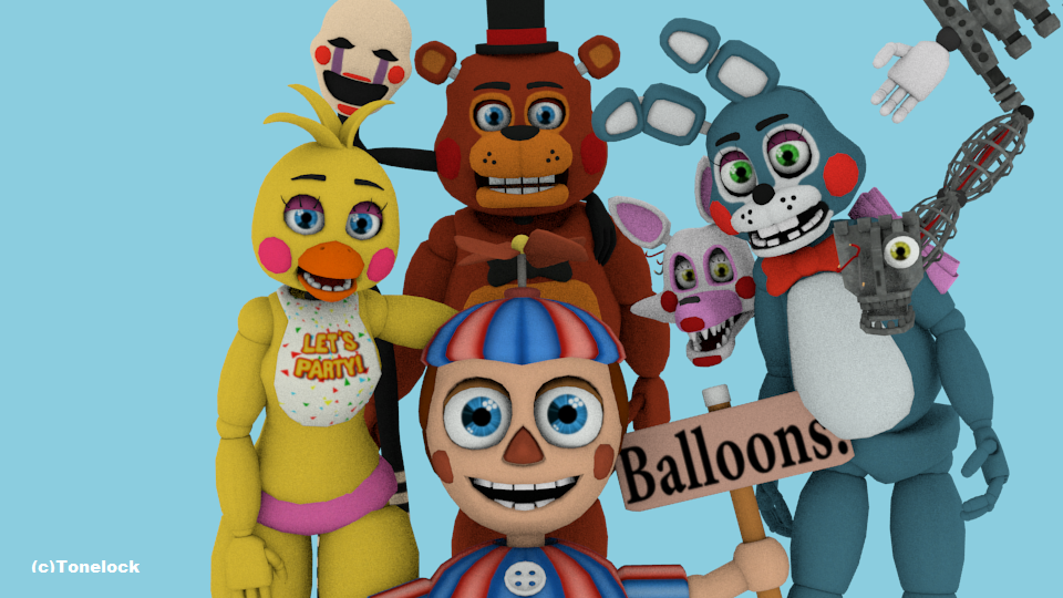 Fnaf2ModelsPack by Tonelock on DeviantArt