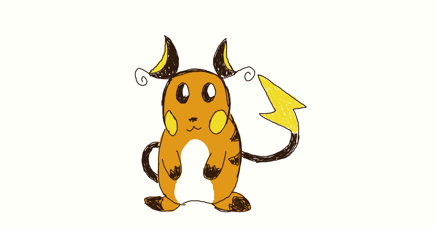 Raichu Doodle Pokemon Chain challenge by Shufflet on DeviantArt