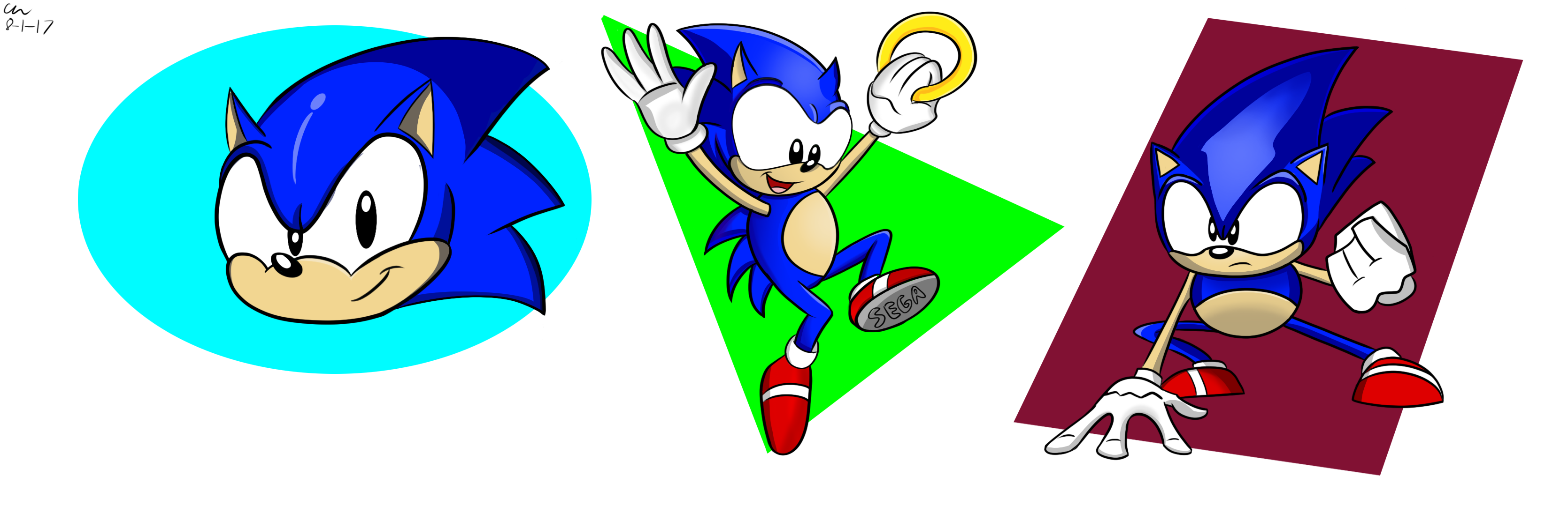 Sonic Lighting And Shading Practice by CHCHcartoons on DeviantArt