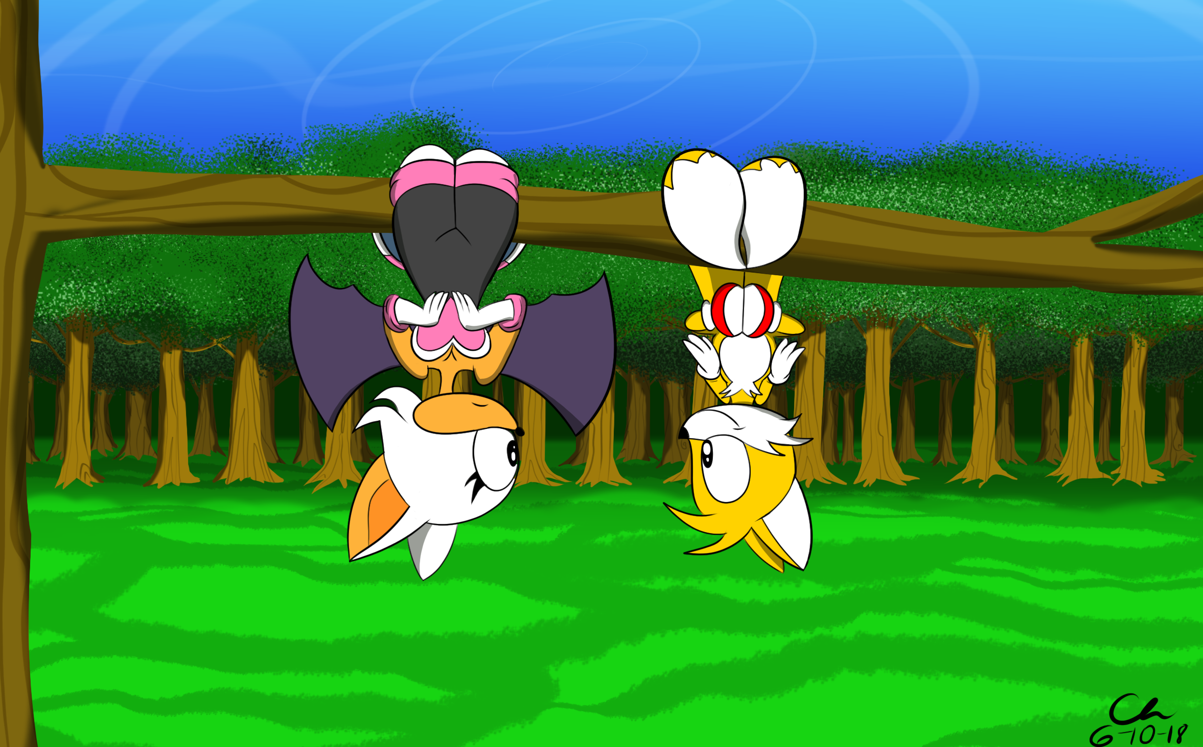 Hanging Out With Rouge. by CHCHcartoons on DeviantArt