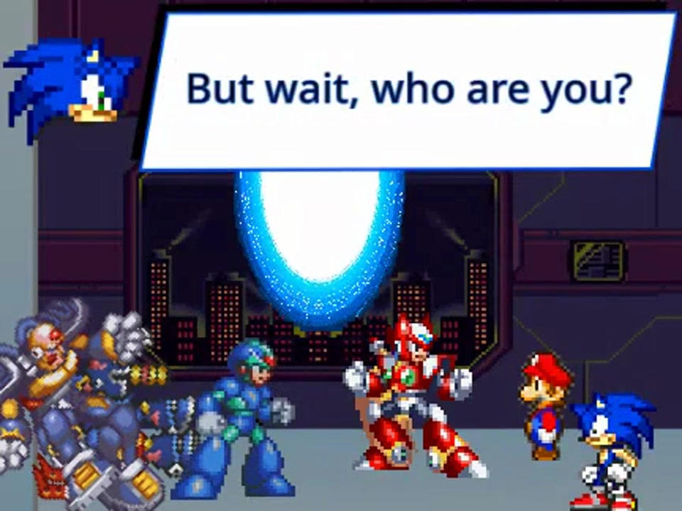 Mario and Sonic in Megaman X world by JohnmakerX on DeviantArt