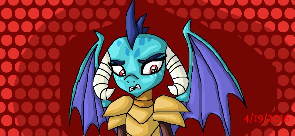 Princess Ember in her armor by Mojo1985 on DeviantArt