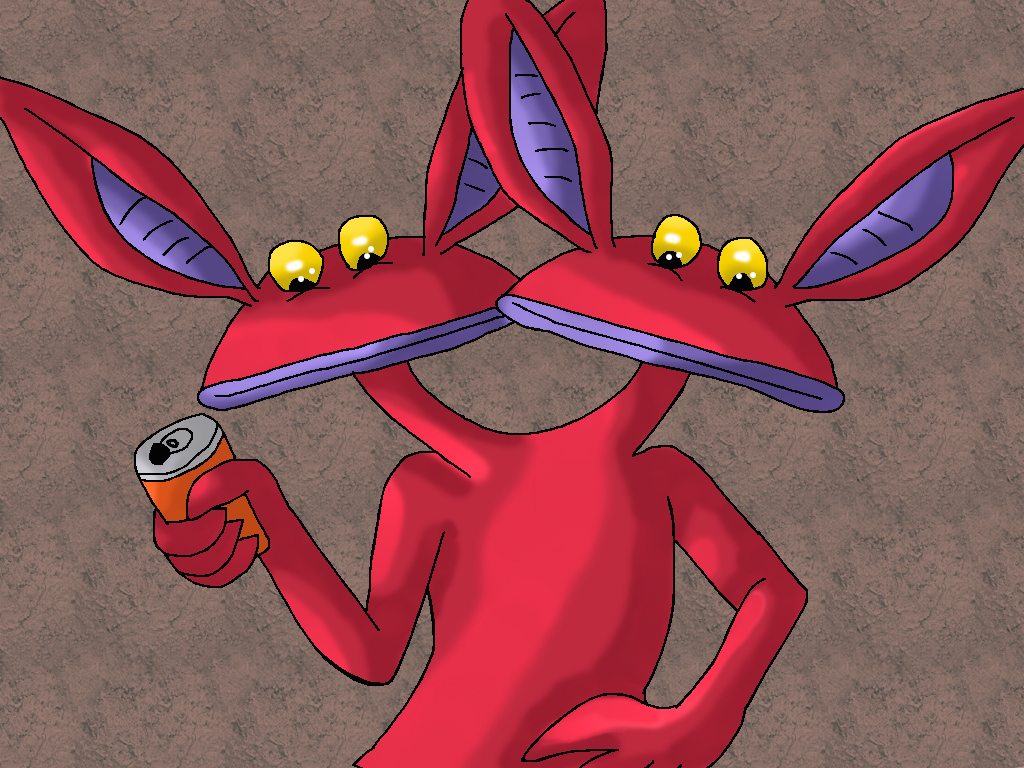 Two-headed Ickis ( Redraw ) by Mojo1985 on DeviantArt