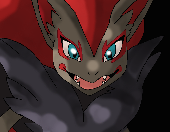 Happy Zoroark in the dark by Mojo1985 on DeviantArt