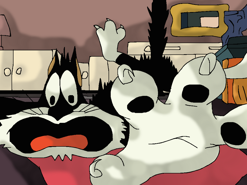 Proto-Claude Cat Screaming by Mojo1985 on DeviantArt