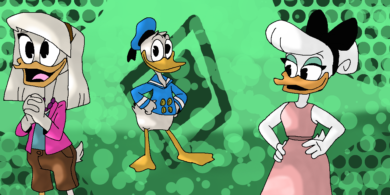 Quack Pack: Donald Duck, Della Duck and Daisy Duck by Mojo1985 on DeviantArt