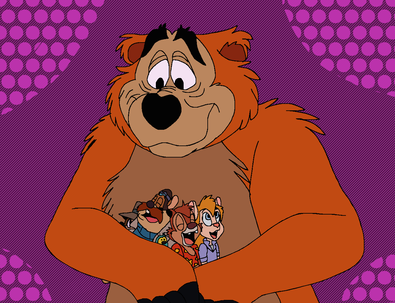Rescue Rangers and Humphrey the Bear by Mojo1985 on DeviantArt