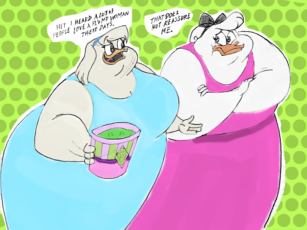 Fat Della Duck and Daisy Duck talk by Mojo1985 on DeviantArt