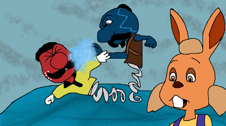 Zeebad hurting Zebedee 7 by Mojo1985 on DeviantArt