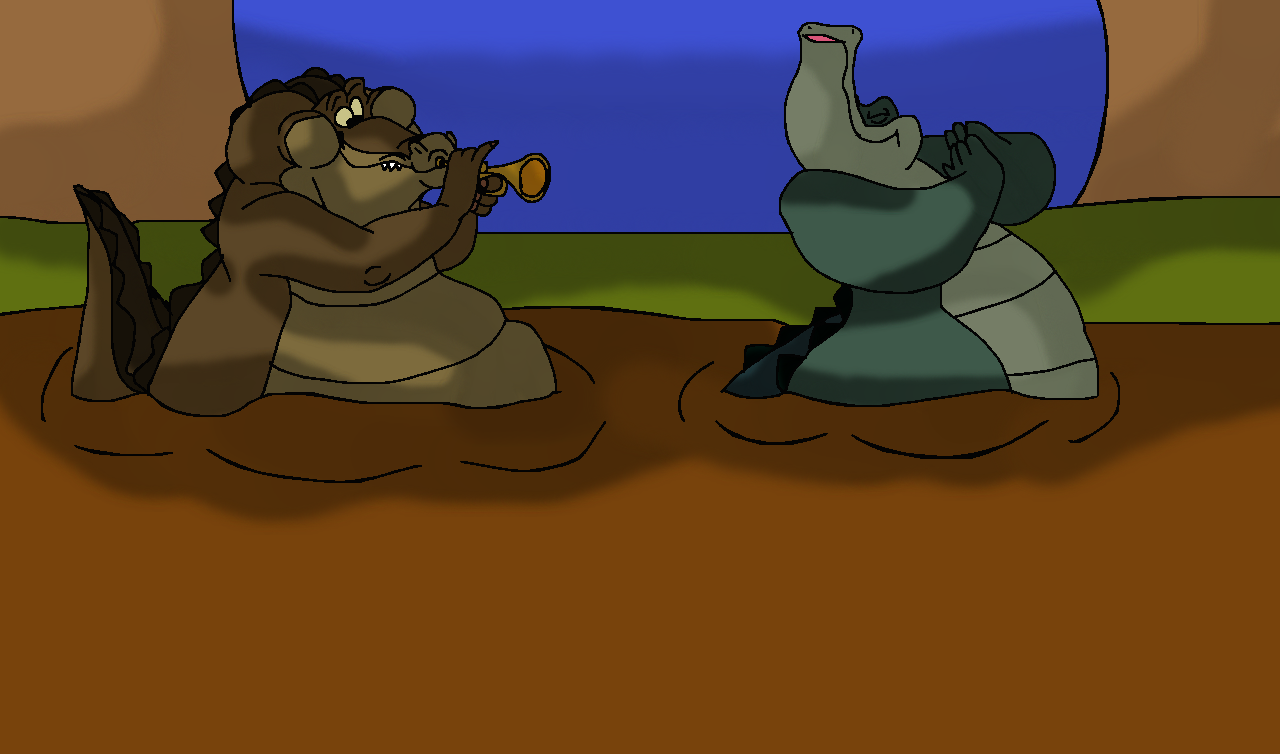 Louis Alligator And Antoinette Alligator In The Mu By Mojo1985 On Deviantart
