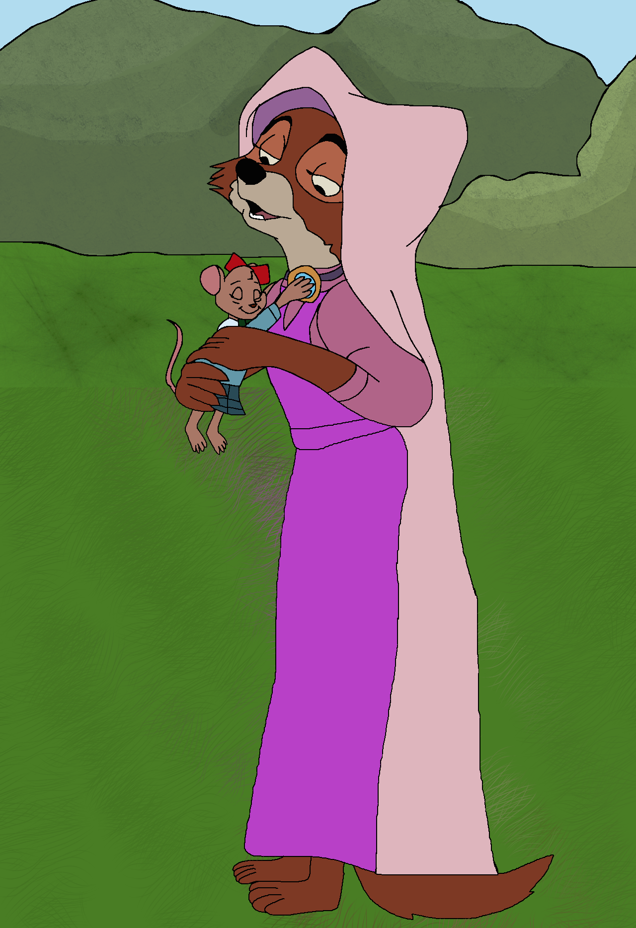 Maid Marian hugs Olivia by Mojo1985 on DeviantArt