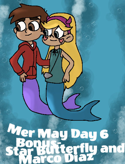 Mer May Day 6 (Bonus) - Star Butterfly and Marco by Mojo1985 on DeviantArt