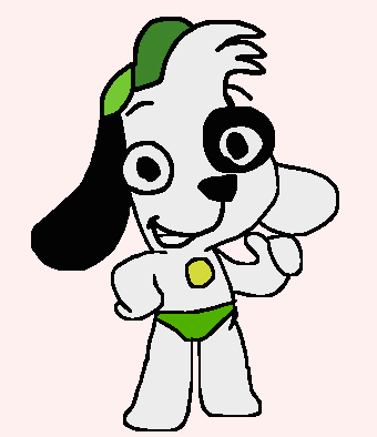 Doki the Dog in green speedo by Mojo1985 on DeviantArt