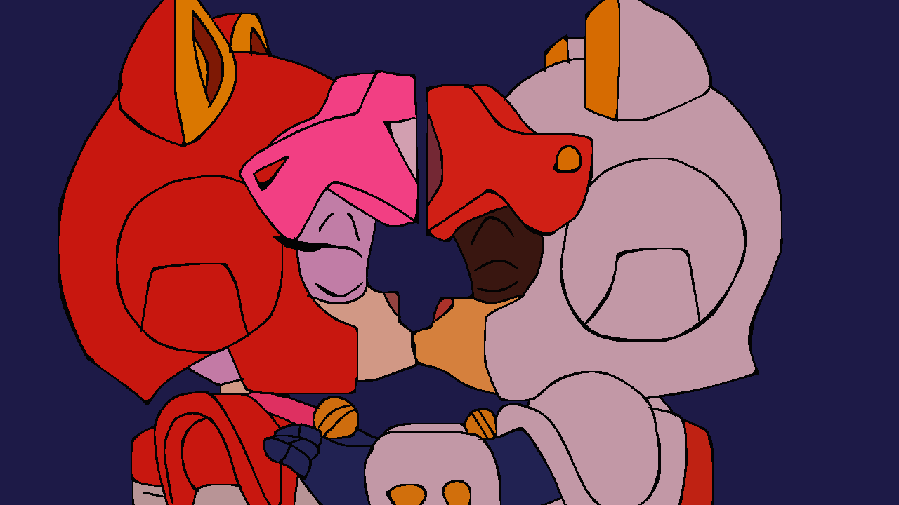 Speedy Cerviche x Polly Esther kiss each other by Mojo1985 on DeviantArt