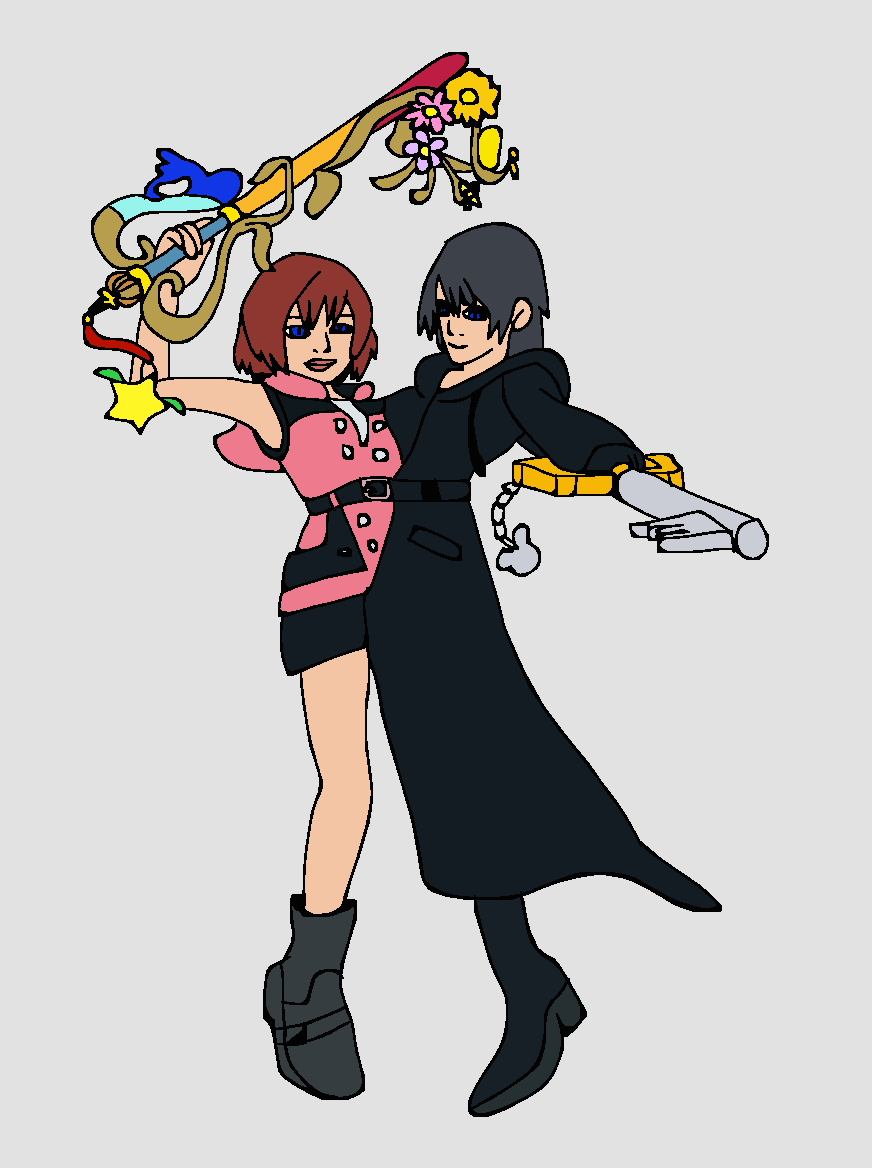 kairi conjoined to Xion by Mojo1985 on DeviantArt