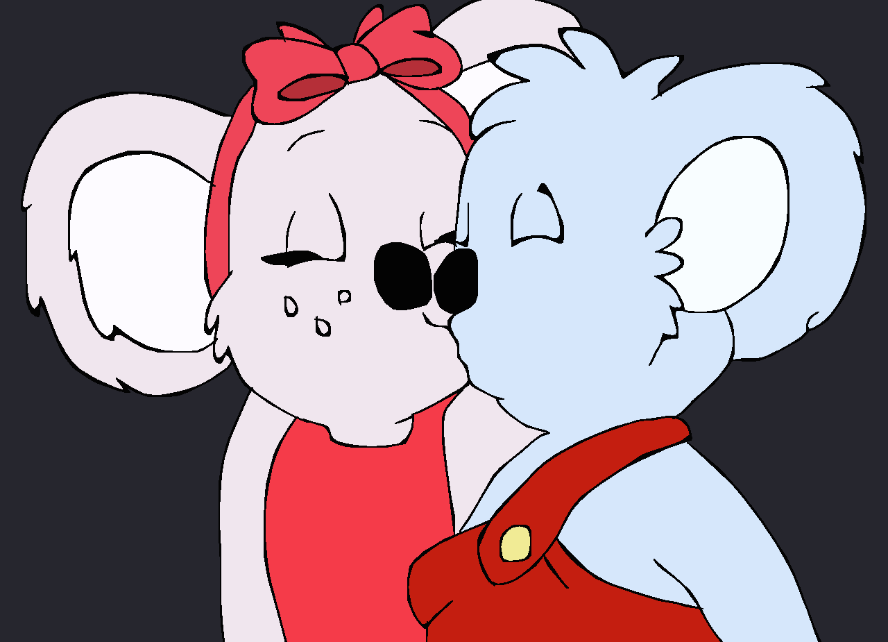 Blinky Bill Kisses Myrtle Koala by Mojo1985 on DeviantArt
