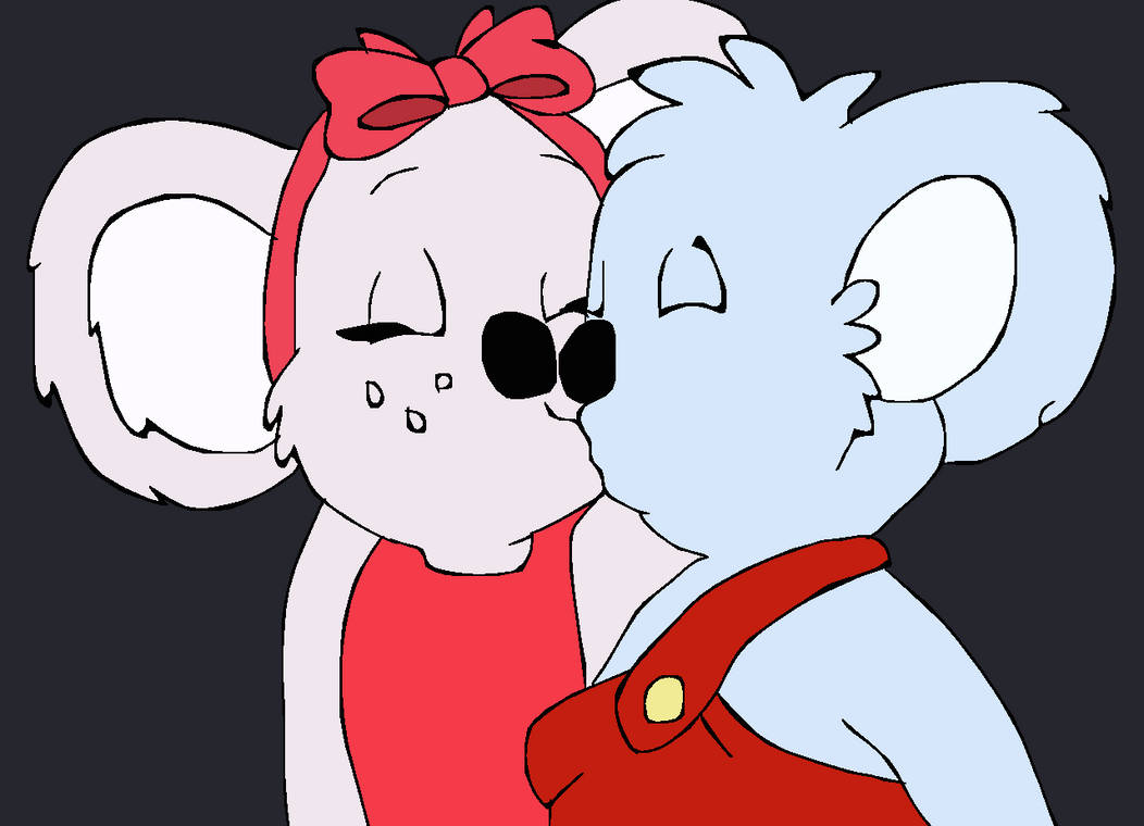 Blinky Bill Kisses Myrtle Koala by Mojo1985 on DeviantArt