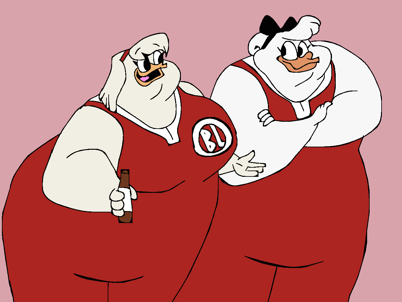 Della Duck and Daisy Duck fat and in axiom outfits by Mojo1985 on ...