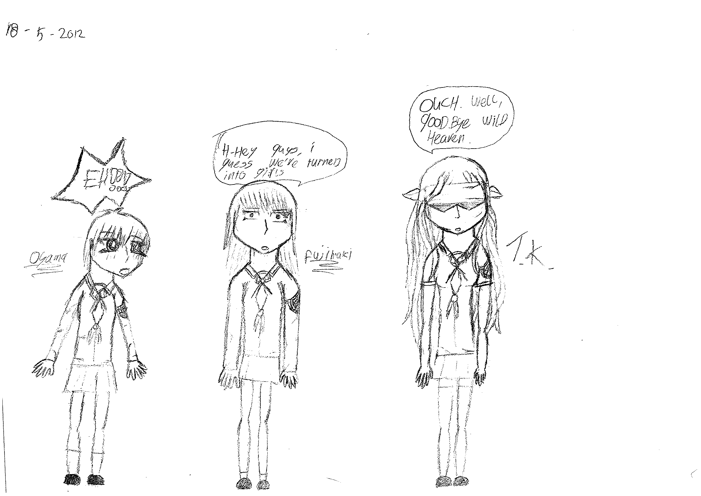 [OLD DRAWING] Some genderbend Angel Beats Char. by A-Sinning-Midget on ...