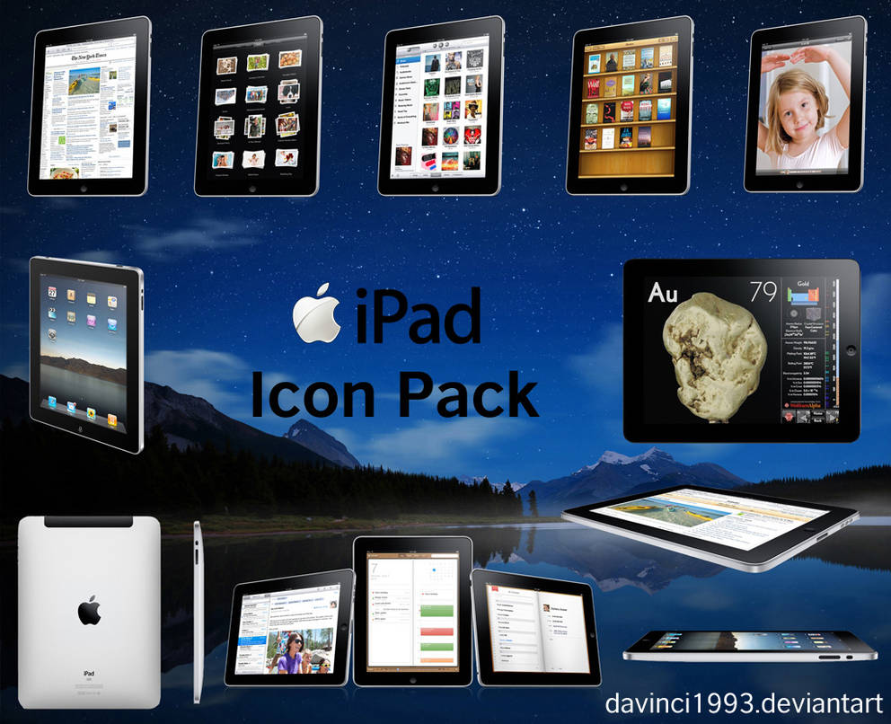 Apple iPad Icon Pack by davinci1993 on DeviantArt
