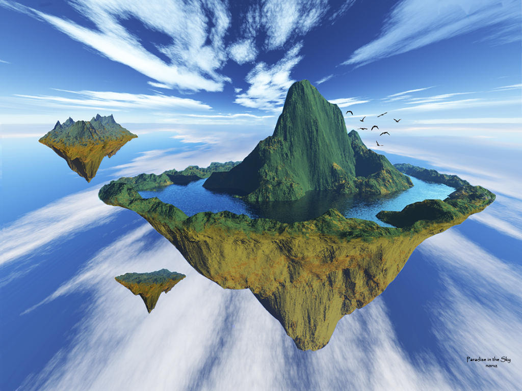 Paradaise in the Sky I by xetobyte on DeviantArt