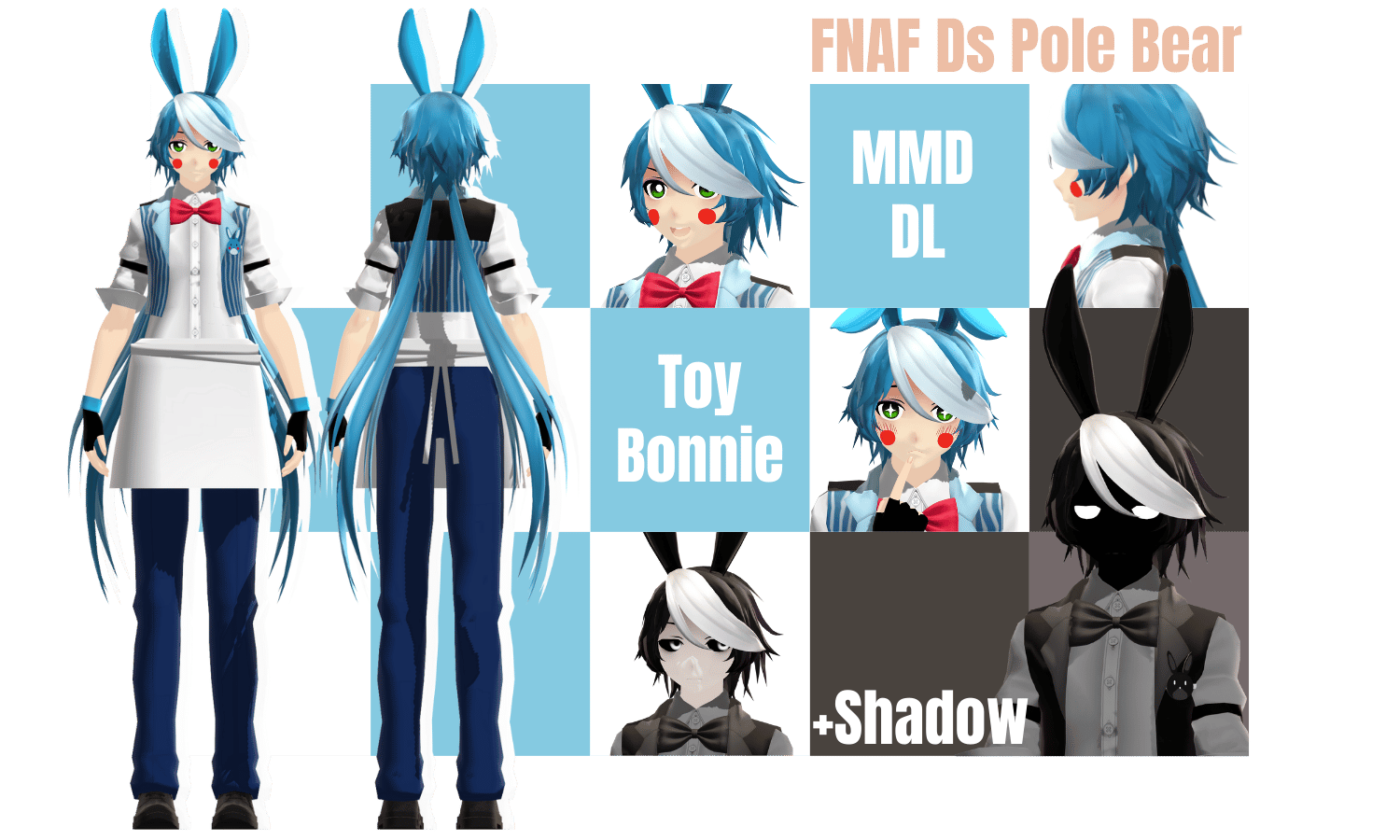[MMDxFNAF] Toy Bonnie_Pole-Bear +Shadow Bonnie DL by NavyBlue19191 on ...