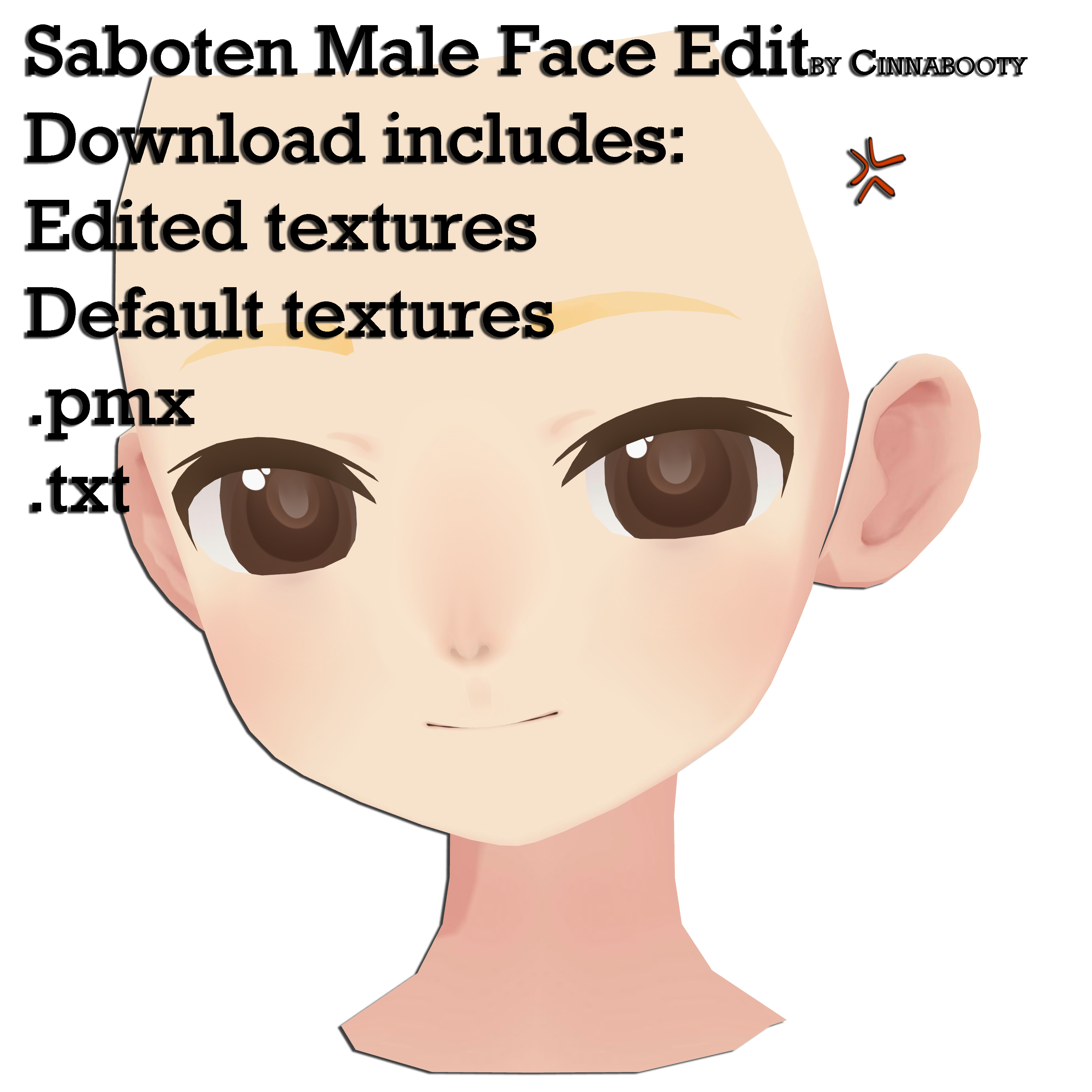 Mmddlsaboten Male Face Edit By Cinnabooty On Deviantart