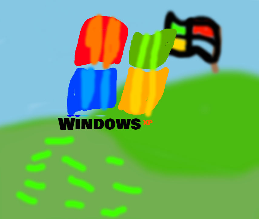 Windows XP Wallpaper but it's mouse art by ChromeAgain on DeviantArt