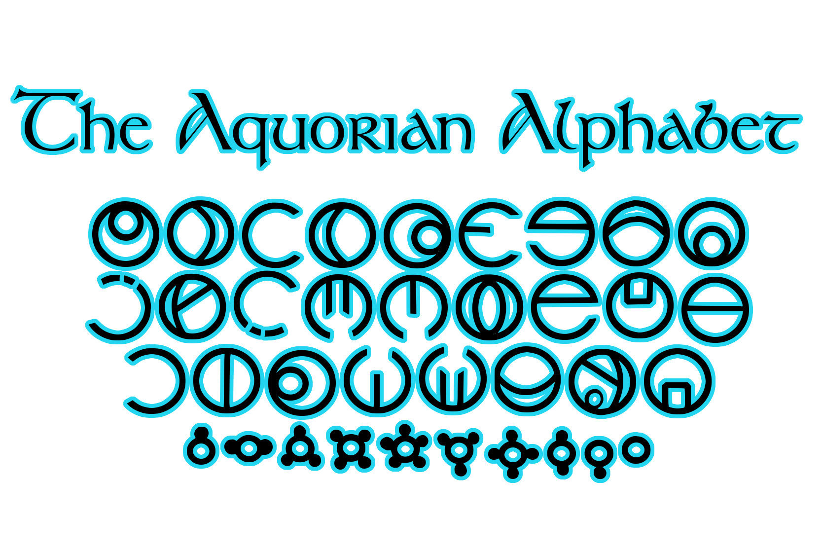 The Aquorian Alphabet by Gods-of-Hireath on DeviantArt