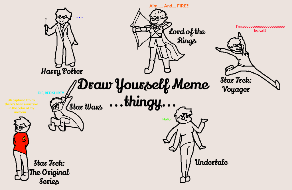 Draw yourself meme ....thingy.... by Elf--Spirit on DeviantArt