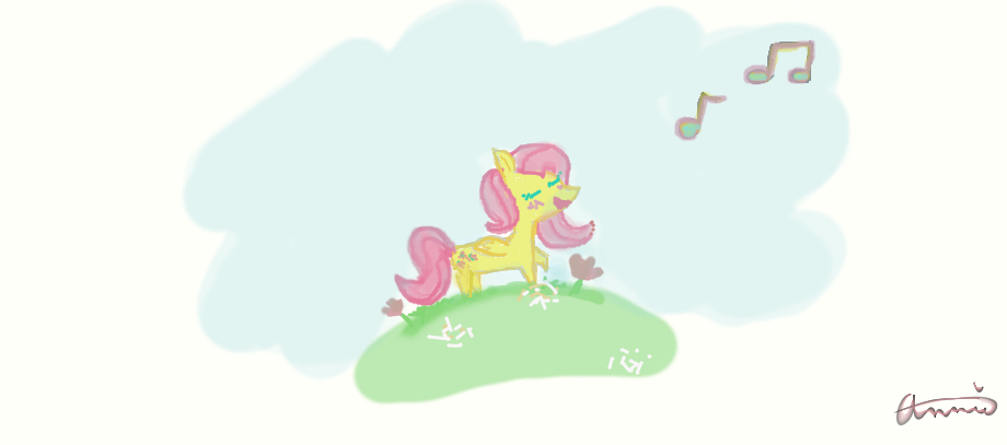 Fluttershy Singing by Piinkkrabbit on DeviantArt