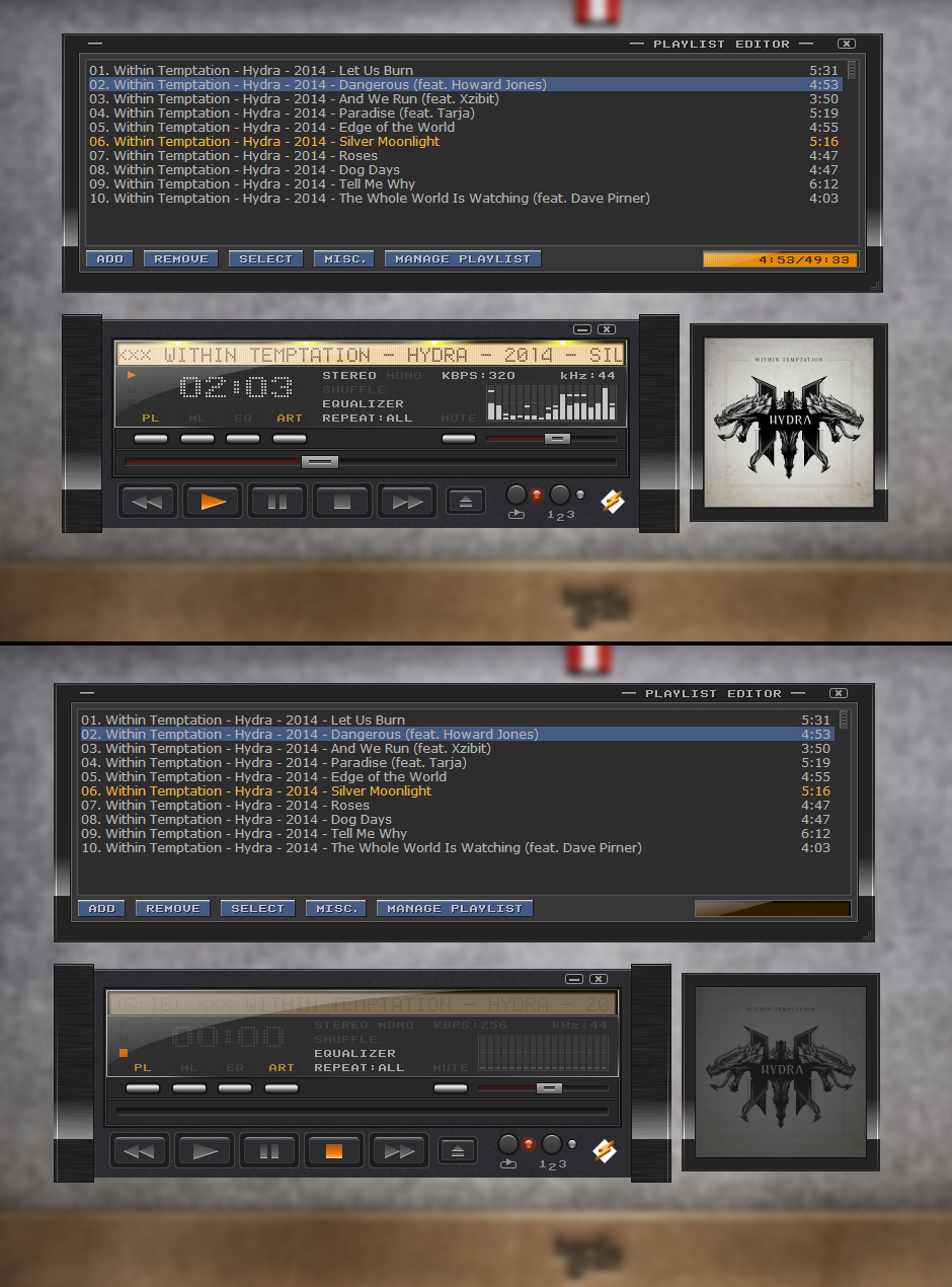 Quinto Black Winamp skin by winampers-pro on DeviantArt