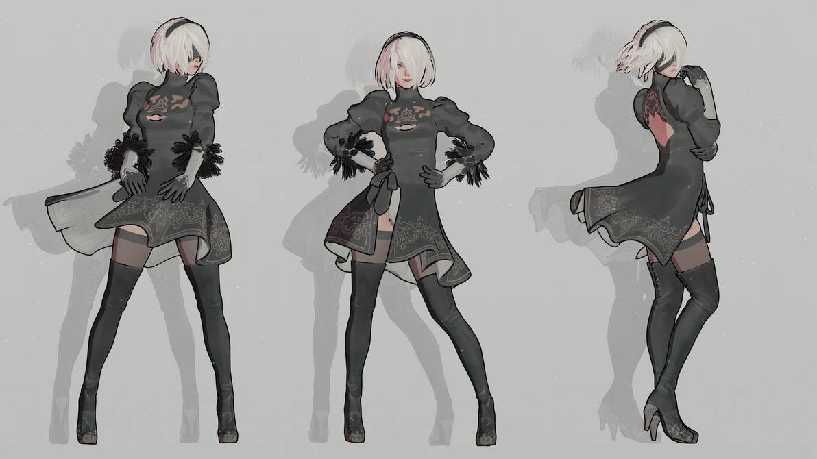 NieR Re[in]carnation - 2B (MMD model) [DOWNLOAD] by Vprichesxd on DeviantArt