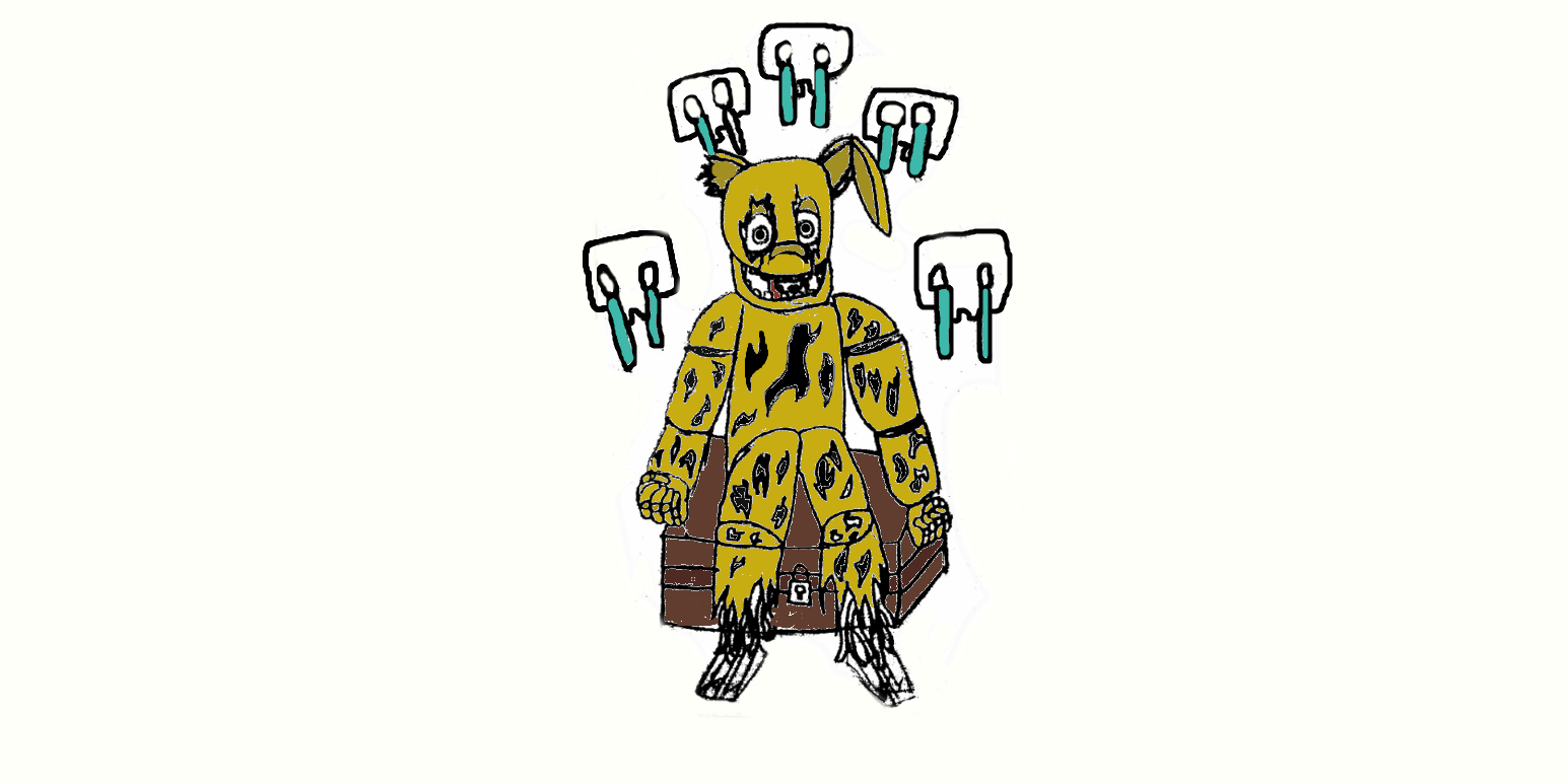springtrap with the souls by Thefirstspringlock on DeviantArt
