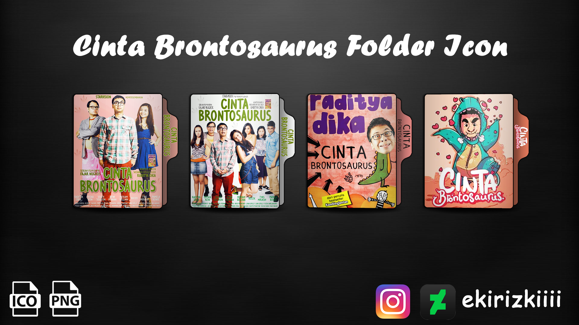 Cinta Brontosaurus (2013) Folder Icon by ekirizkiiii on DeviantArt
