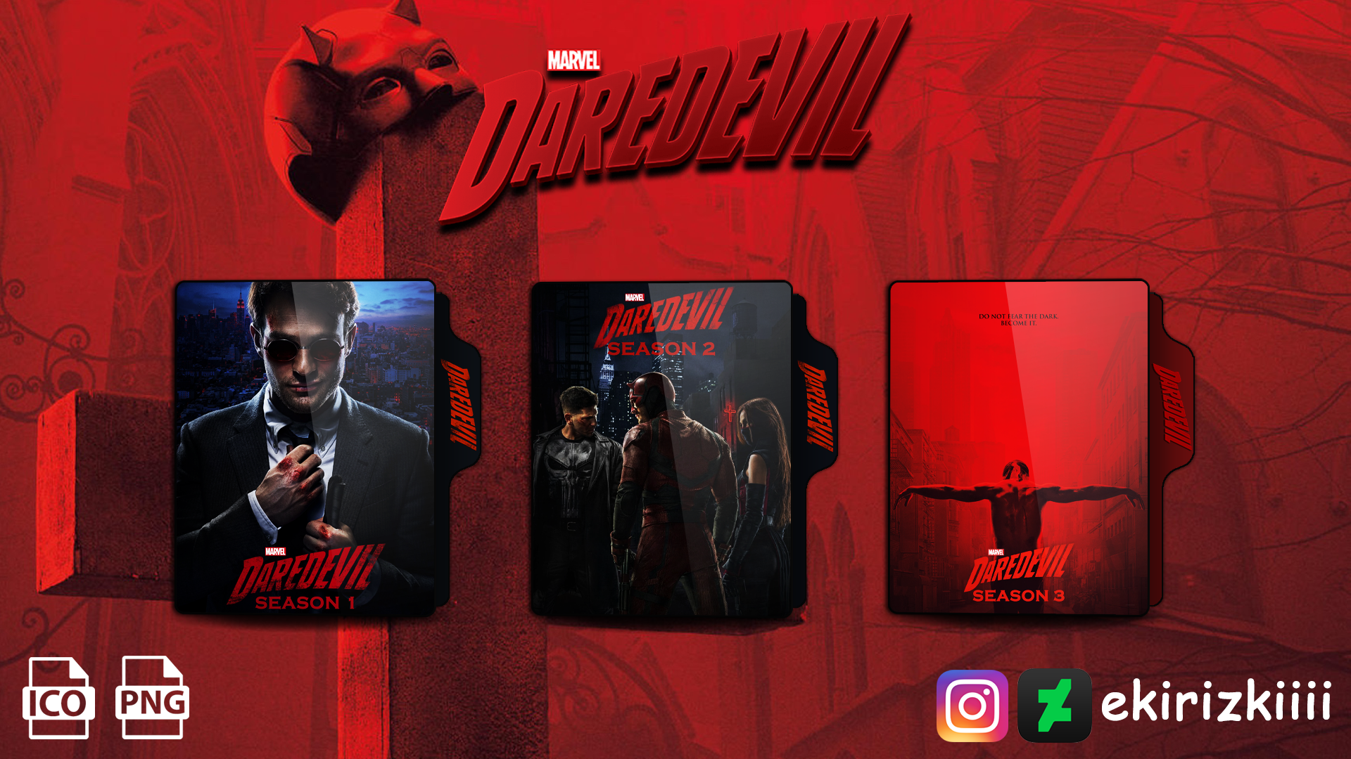 Marvel's Daredevil Folder Icon Pack by ekirizkiiii on DeviantArt