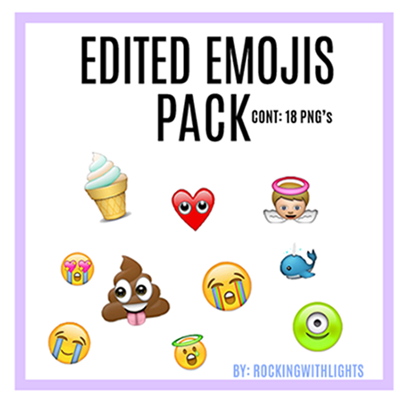 EDITED EMOJIS PACK by RockingWithLights on DeviantArt